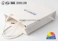 China Laminated Cotton Rope Handle Single Logo Colour Paper Kraft Bag for sale
