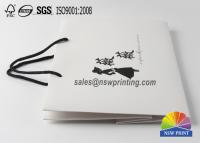 China 210GSM White Cardboard Custom Paper Shopping Bags For Cloth for sale