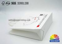 China Eco - Friendly 4C Printiing 150g White Kraft Papar Bags With Twisted Paper Handle for sale