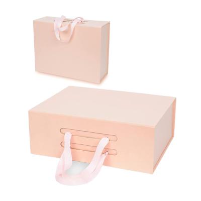 China White Folding Gift Container with Customized Logo and Text Printing for sale