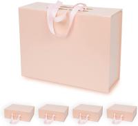 China Glossy Surface Paper Foldable Gift Box in Rectangle Shape for Easy Storage for sale