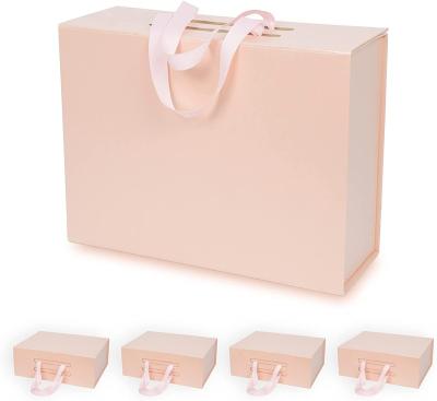 China Glossy Surface Paper Foldable Gift Box in Rectangle Shape for Easy Storage for sale