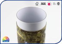 China Printed Cardboard Round Box Paper Cans / Custom Paper Packaging Tube for sale