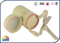 China Custom Round Paper Tube Packaging Cylinder Paper Box With Ribbon Bowknot for sale