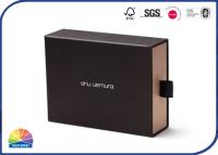 China Rigid Paper Boxes Kraft Paper Sliding Drawer Boxes With Silver Gold Foil Stamping for sale