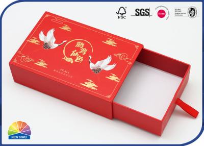 China Ribbon Handle Lipstick Cardboard Drawer Paper Box for sale
