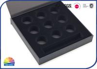 China Custom Printed Embossing Magnetic Hinged Lid Gift Box for sale
