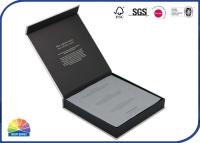 China Custom Printed Embossing Magnetic Hinged Lid Gift Box for sale