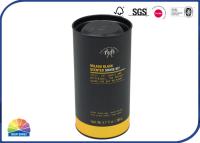 China Tea Coffee Metal Ends Round Cardboard Tube Container for sale