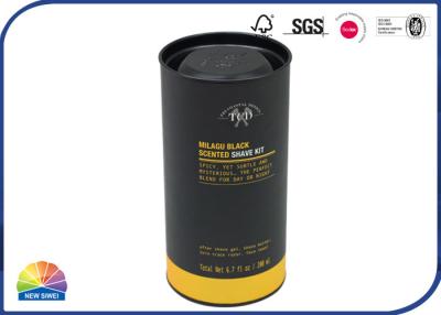 China Tea Coffee Metal Ends Round Cardboard Tube Container for sale