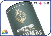 China Spot UV Metal Cap Wine Bottle Paper Packaging Tubes for sale