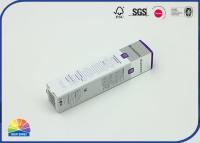 China Eye Cream Packaging Folding Box Silver Paper Reverse Uv Coating for sale