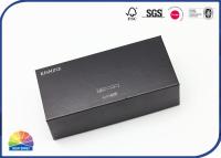 China Custom Embossing Logo Two-Piece Black Paper Box Pack Sunglasses for sale