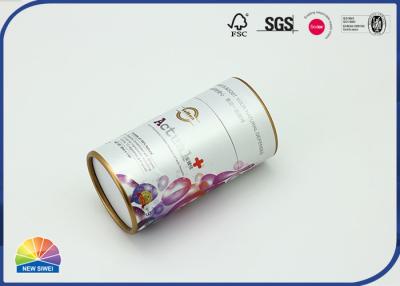 China Matte Lamination Custom Print Syrup Paper Packaging Tube for sale