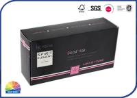 China Hair Care Products Packaging 4c UV Print Rectangle Folding Mail Box for sale