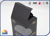 China Gold Stamping Folding Carton Box With Visible PET Window Patched for sale