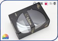 China Gold Stamping Folding Carton Box With Visible PET Window Patched for sale