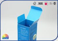 China Silver Paper Folding Carton Box Pack Spray Bottle Embossing Logo for sale