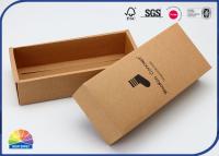 China 1c Print Rectangle Kraft Gift Box For Cotton Socks Packaging for sale