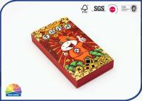 China Bookmarks Gift Drawer Packaging Paper Box EVA Foam With Flocking for sale