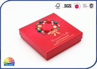 China Acrylic Diamond Decorated Custom Gift Red Box Gold Stamping Logo for sale