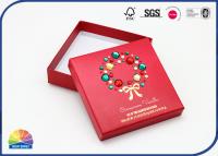 China Acrylic Diamond Decorated Custom Gift Red Box Gold Stamping Logo for sale