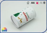 China Christmas Gift Candy Chocolate Packaging Cylinder Tube Kraft Core for sale
