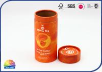 China Tea Packaging Eco Kraft Paper Tubes Bespoke CMYK Print for sale