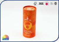 China Tea Packaging Eco Kraft Paper Tubes Bespoke CMYK Print for sale
