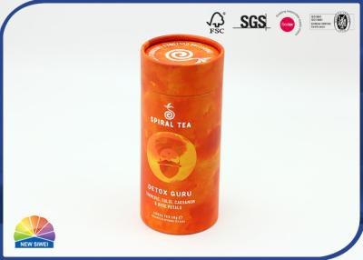 China Tea Packaging Eco Kraft Paper Tubes Bespoke CMYK Print for sale