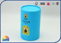 China Die Cut Window Cylinder Food Packaging Tube For Biscuit Spot UV for sale