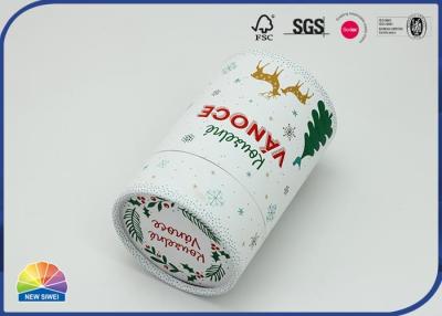 China Full Color Print Matte Lamination Gift Paper Tubes Christmas Gift Box for sale