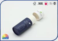 China Plant Oil Therapy Cylinder Package Printed Paper Tube With PVC Lid for sale
