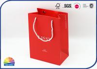 China Matte Lamination 250gsm Coated Paper Gift Bags With PP Handle for sale