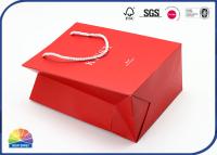 China Matte Lamination 250gsm Coated Paper Gift Bags With PP Handle for sale