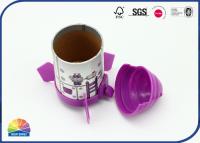 China Gloss Lamination Rocket Paper Tube Packaging Plastic Cylinder for sale