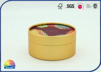 China 4c UV Print Cylinder Kraft Tube Packaging Hot Stamping Logo for sale