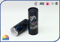 China 4c Printing Glossy Paper Tube packaging for cosmetics Silver Stamping for sale