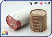 China 2pieces Unrolled Edge Cylinder Paper Packaging Tube Biodegradable for sale