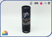 China 4c Printing Glossy Paper Tube packaging for cosmetics Silver Stamping for sale