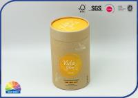 China Matte Lamination Recyclable Kraft Cylinder Container Pack Tea for sale
