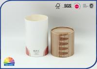 China Telescoping 157gsm Coated Paper Tube Packaging Custom Gold Logo for sale