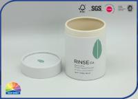 China White Color Paper Round Box Tube Customizable Print Paper Box for sale