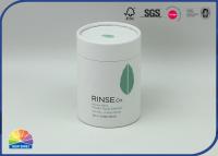 China White Color Paper Round Box Tube Customizable Print Paper Box for sale