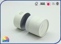 China UV Print White Kraft Paper Packaging Tube Pack Artisanal Candle for sale