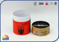 China 4c Print 157gsm Coated Paper Tube Box Packaging Sustainable Material for sale