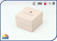 China Biodegradable 2 Pieces Pink Birthday Present Wrapped Paper Box for sale