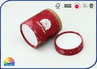 China Die Cut Window Brown Kraft Paper Tube Packaging For Tea Chocolate for sale