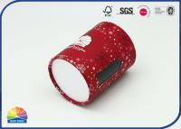 China Die Cut Window Brown Kraft Paper Tube Packaging For Tea Chocolate for sale