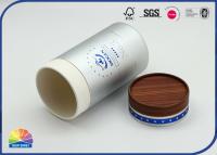 China White Cardboard Food Grade Tea Salt Packaging Paper Tube Box for sale